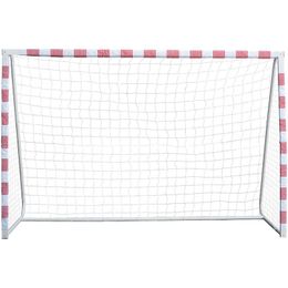 SANDORA Fu&szlig;balltor &raquo;Volley XL&laquo; Ron-Robert Zieler Edition, 300x200x90, rot/wei&szlig; rot Polyester, Stahl B/H/L: 300cm x 200cm x 90cm, 1 Stk. Polyester 