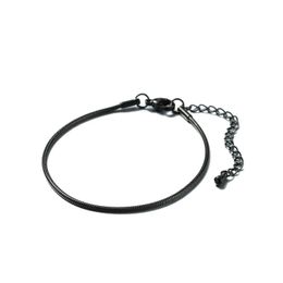 Aniston Jewelry & Watches Aniston JEWELRY & WATCHES Armband &raquo;Schmuck Geschenk Edelstahl Armschmuck Armkette&laquo; Made in Germany schwarz 21,5cm, Edelstahl