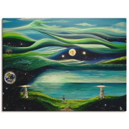 Artland Leinwandbild &raquo;Verschiedene Leben&laquo; Landschaften 1 Stk. tlg. auf Holzrahmen gespannt blau Leinwand B/H/T: 80cm x 60cm, Leinwandbild Landschaften 
