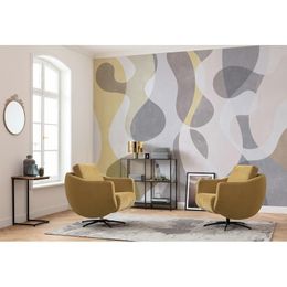 Komar Fototapete &raquo; Vlies Fototapete - Flux Meditation - Gr&ouml;&szlig;e 400 x 250 cm&laquo; bedruckt glatt lila Vlies B/L: x 2,5m, Rollen: 1