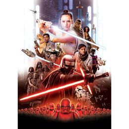 Komar Fototapete &raquo;STAR WARS EP9 Movie Poster Rey - Gr&ouml;&szlig;e 184 x 254 cm&laquo; bedruckt glatt Kinderzimmer bunt Papier B/L: 184m x 254m, Rollen: 4