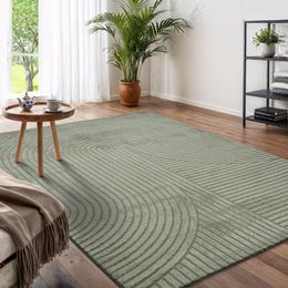 OTTO home Designteppich &raquo;Eliaan 3D Optik/Hoch-Tief Effekt&laquo; rechteckig 14 mm H&ouml;he hohe Flordichte und angenehm weich, Teppich Wohnzimmer Boho Design 