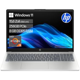 HP Notebook &raquo;15-fc1031ngx&laquo; 39,6 cm / 15,6 &prime;&prime; AMD Ryzen 3 Radeon 610M 256 GB SSD silber AMD Radeon Grafik