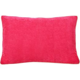 done. Dekokissen &raquo;Joy&laquo; unifarben, Rei&szlig;verschluss, Kissenh&uuml;le ohne F&uuml;llung, 1 St&uuml;ck pink Polyester B/L: 40cm x 60cm, 1 Stk.
