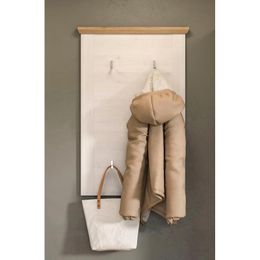 Home Affaire Garderobenpaneel &raquo;COSENZA, H&ouml;he 103 cm, 5 Garderobenhaken, 2-farbig&laquo; in Landhausoptik, Wandpaneel, Paneel, Wandhaken wei&szlig; Holzwerkstoff B