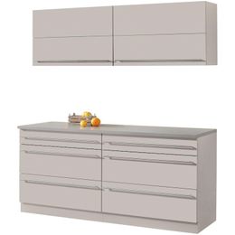 Wiho-K&uuml;chen wiho K&uuml;chen K&uuml;che &raquo;Chicago&laquo; ohne E-Ger&auml;te, Gesamtbreite 180 cm wei&szlig; B/H/T: 180cm