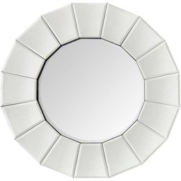 Kayoom Wandspiegel &raquo;Amun 210&laquo; silber Metall, Spiegelglas B/H/T: 60cm x 60cm &Oslash; 60cm