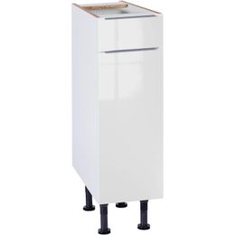 Optifit Unterschrank &raquo;Tara&laquo; mit Vollauszug und Soft-Close-Funktion, Breite 30 cm wei&szlig; wei&szlig;, B/H/T: 30cm x 87cm x 58,4cm, Schubladen: 1 Stk. T&uuml;ren: 1 