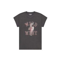Wrangler T-Shirt Shrunken Band in Faded Black | Gr.: M