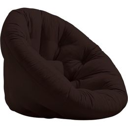 Karup Design Kugelsessel &raquo;Nido - bequemer & moderner Relaxsessel mit Schlaffunktion&laquo; Zum Entspannen, Lesen oder Schlafen &ndash; verschiedenen Farben braun Einheitsgr&ouml;&szlig;e