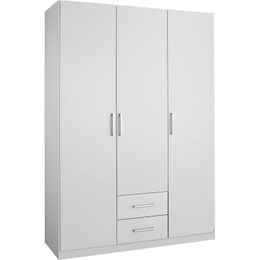 Rauch Kleiderschrank &raquo;Albero&laquo; wei&szlig; Holzwerkstoff B/H/T: 136cm x 197cm x 54cm, Schubladen: 2 Stk. T&uuml;ren: 3 Stk.