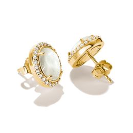Thomas Sabo Damen Thomas Sabo Paar Ohrstecker &raquo;Ohrstecker Perlmutt-Optik&laquo; mit Zirkonia (synth.) - mit Perlmutt Metall