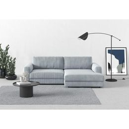 Trendmanufaktur Ecksofa &raquo;Bourbon Mega_Ecke mit tollem Sitzkomfort, Breite 250cm, L-Form&laquo; mit extra hohem Sitzkomfort, auch in Cord erh&auml;ltlich grau 88%