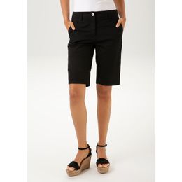Aniston Casual Damen Aniston CASUAL Bermudas im klassischen Stil schwarz 44, N-Gr