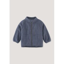 hessnatur Softfleece in graphitblau | Gr.: 50/56