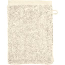 Ross Waschhandschuh &raquo;Sinfonie&laquo; in modernen Unifarben beige Frottier B/L: 16cmx22cm, 6 Stk.