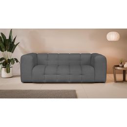 LeGer Home by Lena Gercke 3-Sitzer &raquo;TALISHA Designersofa, moderne Steppung, Ma&szlig;e B/T/H: 229/110/75 cm&laquo; aufwendig gepolstert, hoher Sitzkomfort grau 