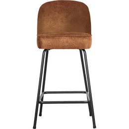 Woood Esszimmerstuhl &raquo;Vogue Bezug mit Fu&szlig;st&uuml;tze und Metallgestell, H 89 x B 50 x T 55 cm&laquo; () 1 Stk.Recycling-Lederfaser-Verbundstoff, Tragkraft 100 kg
