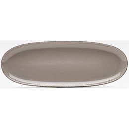Van Well Servierplatte &raquo;Platte Urban, 34 x 12,5 cm, 4 St&uuml;ck&laquo; sp&uuml;lmaschinen- und mikrowellengeeignet grau Steinzeug B/H/L: 12,5cm x 2cm x 34cm