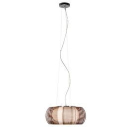 Brilliant Pendelleuchte &raquo;Relax&laquo; E27 1 Stk. H&auml;ngelampe 40cm bronze/chrom braun 2, &Oslash; 40cm H: 122cm, 1 Stk.