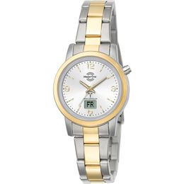 MASTER TIME Damen MASTER TIME Funkuhr Armbanduhr, Quarzuhr, Damenuhr, Datum,Langzeitbatterie silber Einheitsgr&ouml;&szlig;e