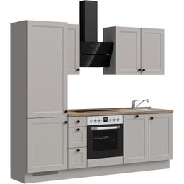 Nobilia K&uuml;chenzeile &raquo;"Cascada II", NEU: individuell anpassbar mit gratis Profi-Beratung&laquo; vormontiert, Breite 240 cm, Ausrichtung w&auml;hlbar, wahlw. mit E
