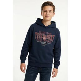 name it Herren Kapuzensweatshirt &raquo;NKMVIANTON LS NREG SWEAT WH BRU&laquo; blau 122/128