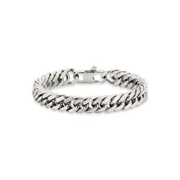 Bruno Banani Herren Armband &raquo;Schmuck Geschenk Armkette Panzerkette 10 mm breit Silber&laquo; silber 21, Edelstahl