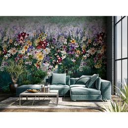 marburg Fototapete &raquo;Poppy&laquo; matt glatt moderne Tapete f&uuml;r Wohnzimmer Schlafzimmer K&uuml;che bunt Vlies B/L: 2,65m x 2,7m, Rollen: 1