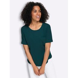 Sieh an! Kurzarm-Shirt in petrol | Gr.: 46