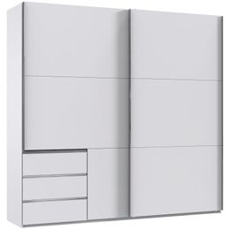 wimex Schwebet&uuml;renschrank &raquo;Level by fresh to go&laquo; wei&szlig; B/H/T: 250cm x 236cm x 65cm, Schubladen: 3 Stk. T&uuml;ren: 2 Stk.