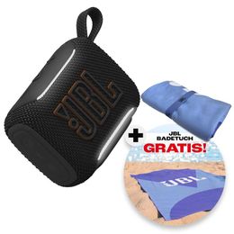 JBL Bluetooth-Lautsprecher &raquo;Set: GO 5 + Strandtuch&laquo; (A2DP Bluetooth AVRCP Bluetooth Bluetooth 4,8 W) Kompakter, wasserdichter und sto&szlig;fester 