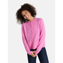 LIEBLINGSST&Uuml;CK Lieblingsst&uuml;ck Damen Strickjacke &raquo;AnnickL&laquo; mit aufgesetzten Taschen pink 48