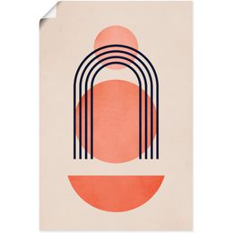 Artland Poster &raquo;Geometrica Nr. 7&laquo; Muster 1 Stk. tlg. ohne Rahmen beige B/H/T: 80cm x 120cm, Poster Muster Hochformat, 1 Stk.