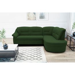 DOMO collection Ecksofa &raquo;Faenza f&uuml;r kleine R&auml;ume, Stellma&szlig;e 232x176cm, komfortabel, L-Form&laquo; mit Ottomane, zeitlos, elegante Armlehnen, wahlweise mit 