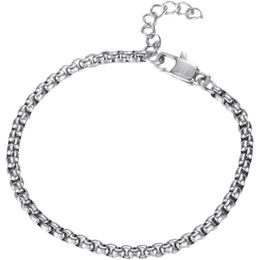 Firetti Armband &raquo;Schmuck Geschenk Edelstahl Armschmuck Armkette Venezianerkette Color&laquo; silber 21cm, Edelstahl