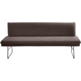 K+w Komfort & Wohnen K+W Komfort & Wohnen Polsterbank 1 Stk. tlg. Spitzkissenoptik, Sitzsteppung, hoher Sitzkomfort, in 2 Gr&ouml;&szlig;en w&auml;hlbar braun B/H/T: 195cm x 87cm x 65cm, 