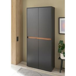 Home Affaire Schuhschrank &raquo;City/Giron, modernes Schuhregal, Schrank f&uuml;r 32 Schuhe, Schuhkommode&laquo; acht Schuhf&auml;cher, viel Stauraum, 93 cm breit grau FSC