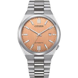 Citizen Herren Automatikuhr &raquo;TSUYOSA 60h&laquo; Armbanduhr, Damenuhr, Herrenuhr, Edelstahlarmband, Saphirglas, Datum silber Einheitsgr&ouml;&szlig;e