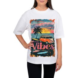 Reichstadt Damen Oversized T-Shirt in Surfside Vibes | Gr.: S