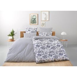 OTTO home Bettw&auml;sche &raquo;Nordby&laquo; 2 Stk. Bettw&auml;sche aus Baumwolle, skandinavisches Design, ab Gr&ouml;&szlig;e 135x200 cm Seersucker, Obermaterial: 100% Baumwolle B/