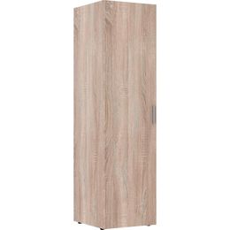 wimex Dreht&uuml;renschrank &raquo;M&uuml;nster Kleiderschrank&laquo; Mehrzweckschrank passt in jede kleine Nische braun Holzwerkstoff Eiche S&auml;gerau Nachbildung, B/H/T: 50cm x 