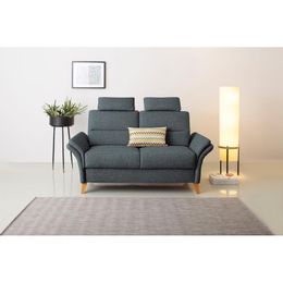 OTTO home 2-Sitzer &raquo;Westerland&laquo; Federkern-Polsterung. wahlweise mit Armlehnfunktion blau 100% Polyester B/H/T: 166cm x 90cm x 89cm, Struktur, ohne 