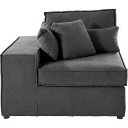 OTTO home Sofaelement &raquo;Florid&laquo; als Teil eines Modulsofas,, fester Sitzkomfort, auch in Cord schwarz Baumwollmix (60% Baumwolle/40% Leinen);Struktur 