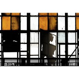 Livingwalls living walls Fototapete &raquo;Walls by Patel Bronx 2&laquo; glatt Vlies, Wand, Schr&auml;ge orange Vlies B/L: 4m x 2,7m