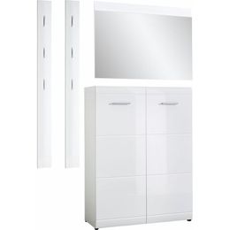 Germania Garderoben-Set &raquo;Adana&laquo; Set, 4 Stk. tlg. wei&szlig; Einheitsgr&ouml;&szlig;e