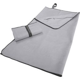Dyckhoff Sporthandtuch &raquo;Mikrofaser Sporttuch&laquo; auch als 2er Set erh&auml;tlich grau Microfaser, Obermaterial: 90% Polyester, 10% Polyacryl B/L: 60cmx120cm, 1 Stk., 
