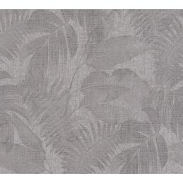 Livingwalls living walls Vliestapete &raquo;New Walls Cosy & Relax mit Palmenbl&auml;ttern&laquo; Wald botanisch floral leicht strukturiert Palmentapete Tapete Dschungel Tapeten 