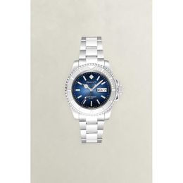 Gant Herren Quarzuhr &raquo;Watertown&laquo; Armbanduhr, Herrenuhr, Edelstahlarmband, analog, Tag, Wochentag blau Einheitsgr&ouml;&szlig;e