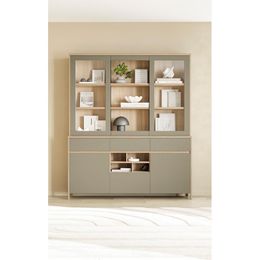 Home Affaire Buffet &raquo;Stranda, Hochschrank im Scandi-Style, moderner Schrank&laquo; Rahmenoptik, ausreichend Stauraum, vielseitig einsetzbar, 164 cm breit 